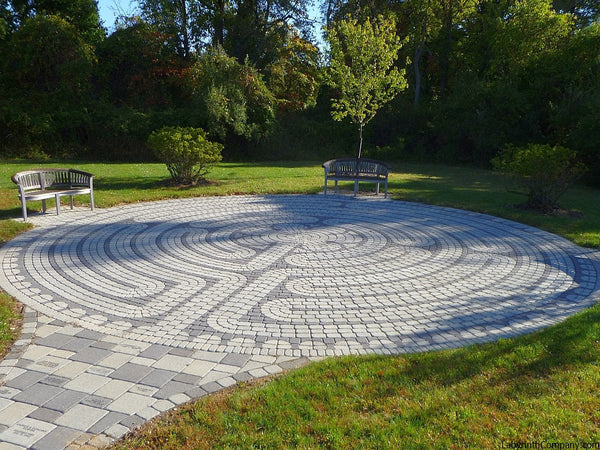 Vision Quest à la Chartres™ paver brick labyrinths | Labyrinth Company ...